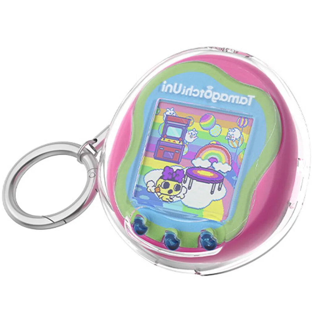 Чехол для Tamagotchi Uni, прозрачный жесткий защитный чехол из поликарбоната, ударопрочный, портативный, для хранения и переноски.