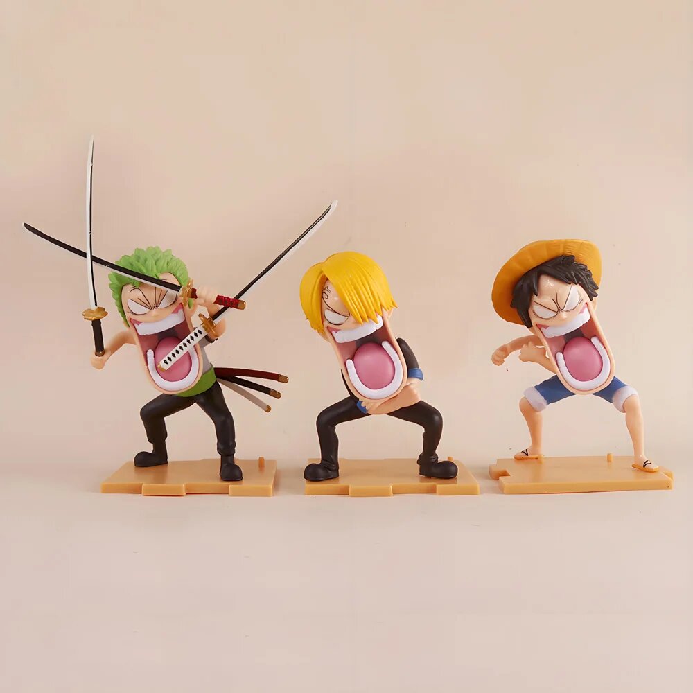 Фигурки Bandai One Piece Голодная Тройная Обезьяна 3 шт.