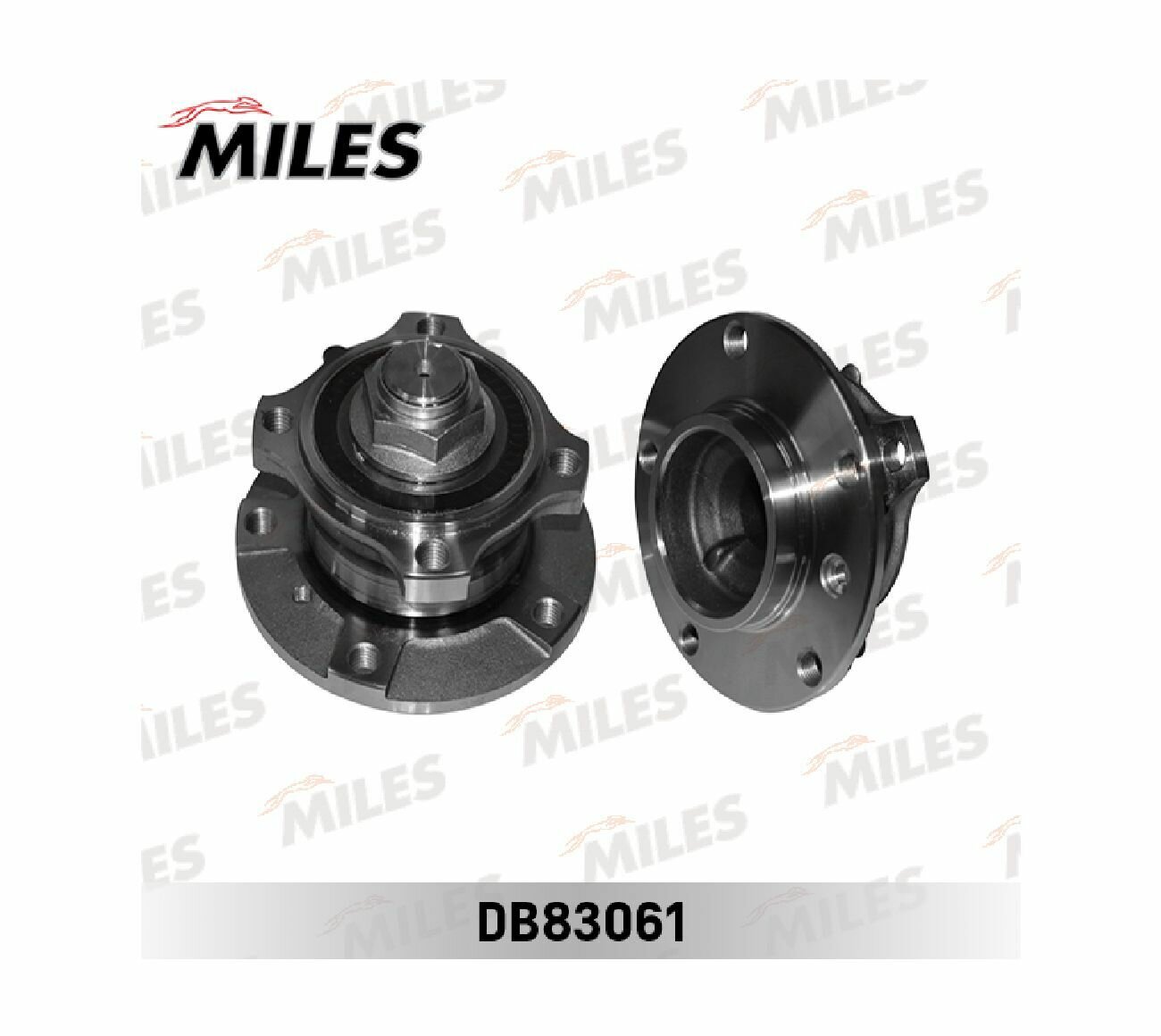 Ступица с подшипником передняя +ABS, BMW 5 E39 95-03, MILES DB83061