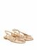 Мюли STATUS Bow-detail metallic-leather mules, размер 41, gold