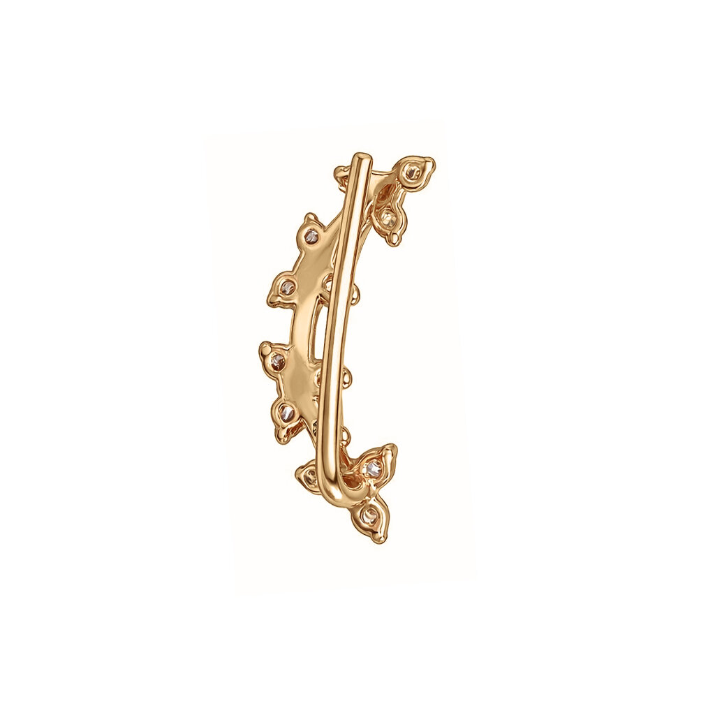 Серьги каффы GUDDA, комбинированное золото, 585 проба — фото 1