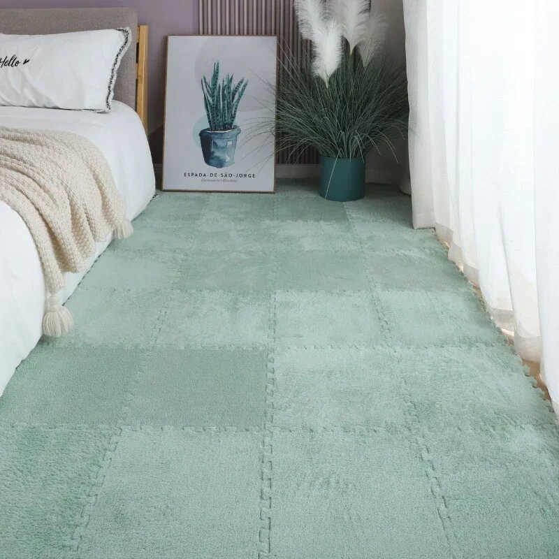 Мягкий ковер-плитка 30x30 см, Mint Green, 10 шт.