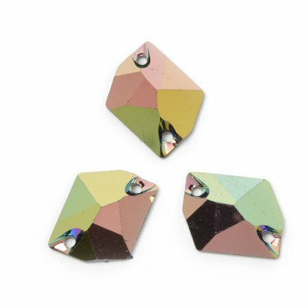 Стразы TESORO пришивные, акриловые, Resin Crystal, цвет 5, 16х20 мм, 10 шт (TS. ED6.1.05)