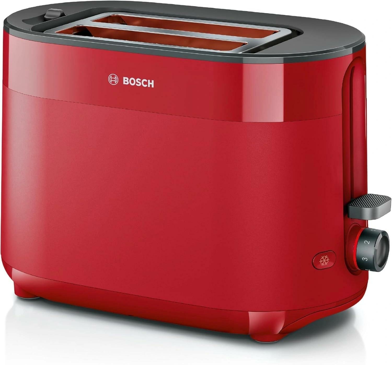 Тостер BOSCH мощность 950 Вт, механический, красный (TAT2M124)
