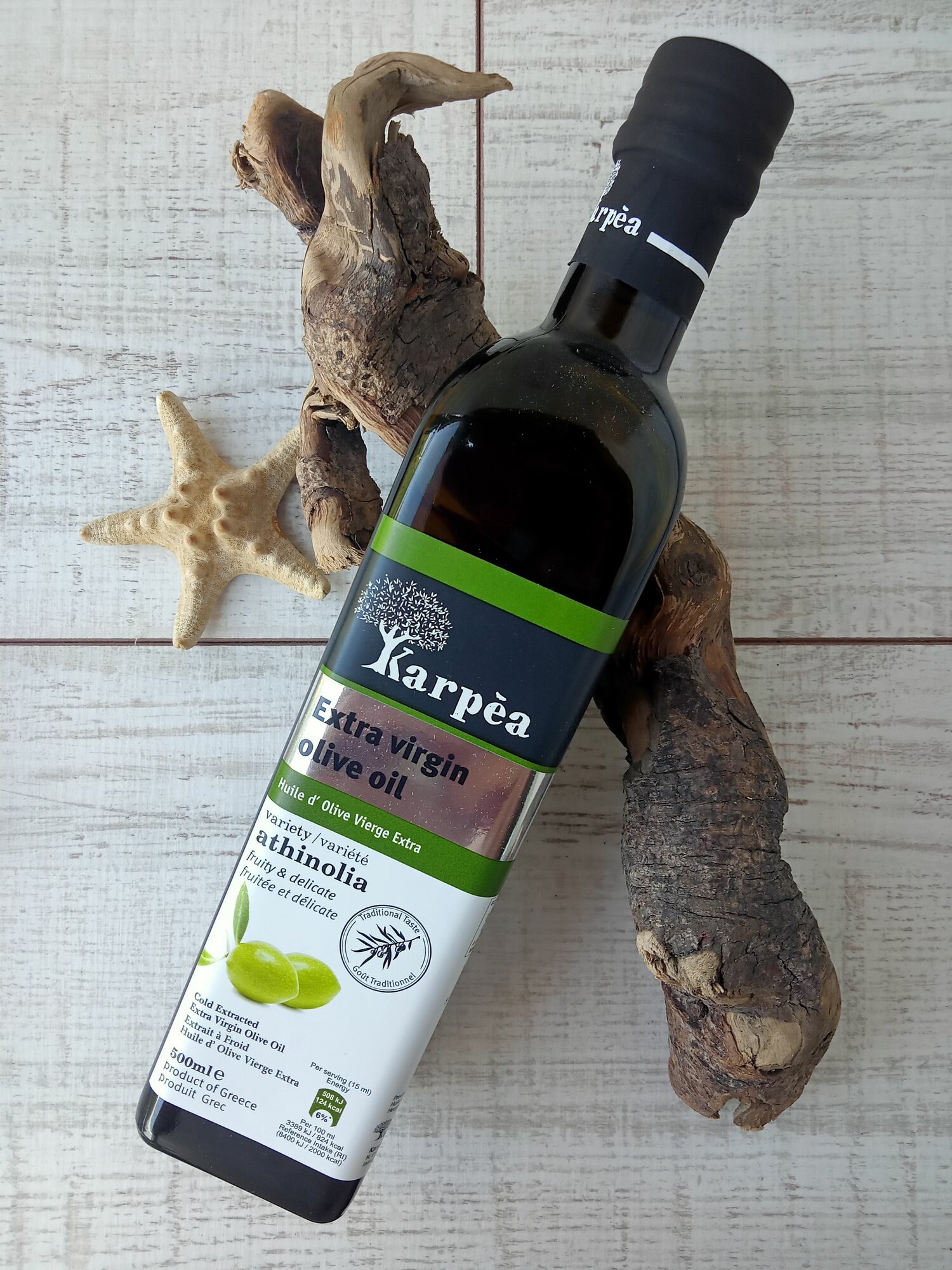 Масло оливковое высшего качества Extra Virgin, сорт Афинолия, 500 мл