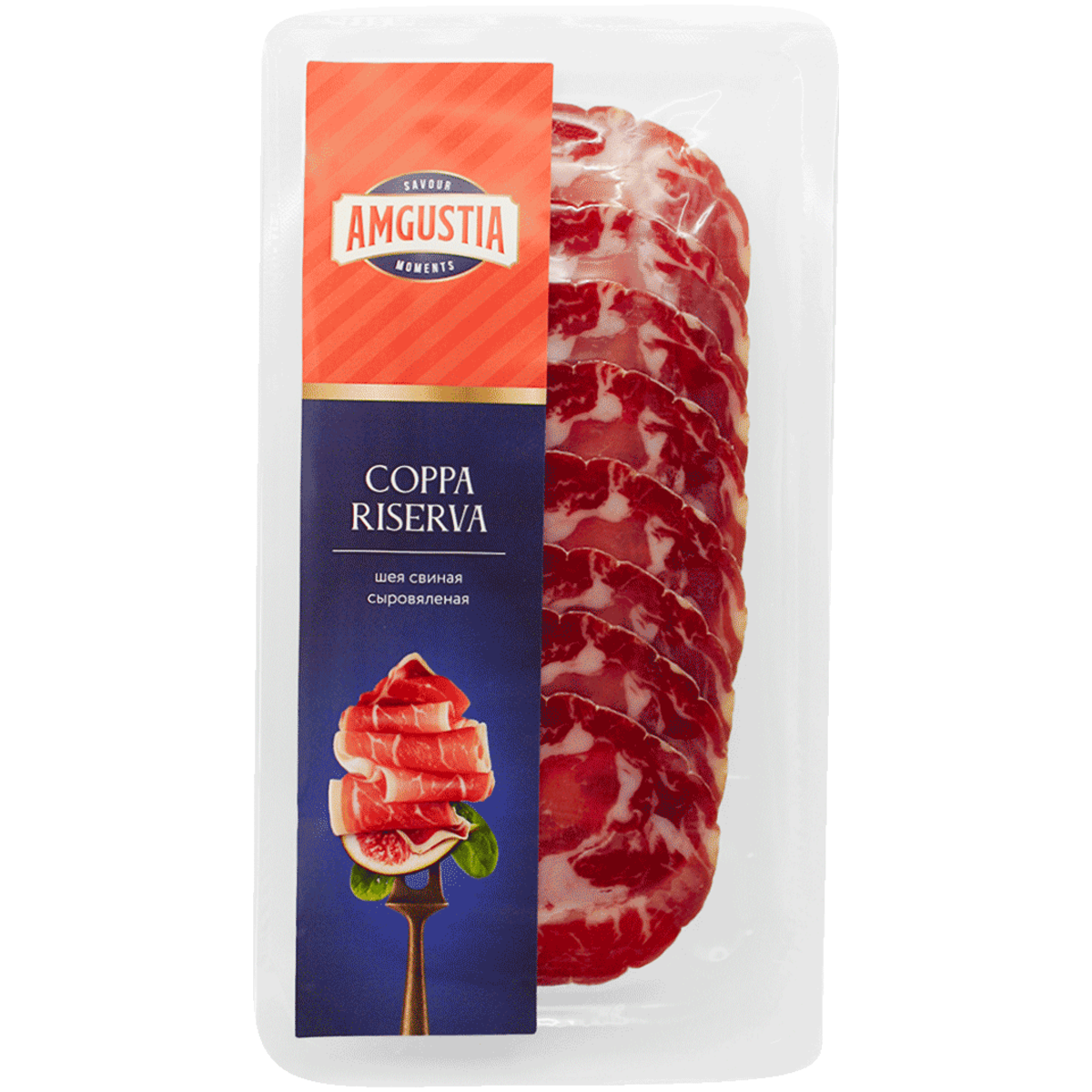 Шея свиная Amgustia Coppa Riserva сыровяленая нарезка 70 г