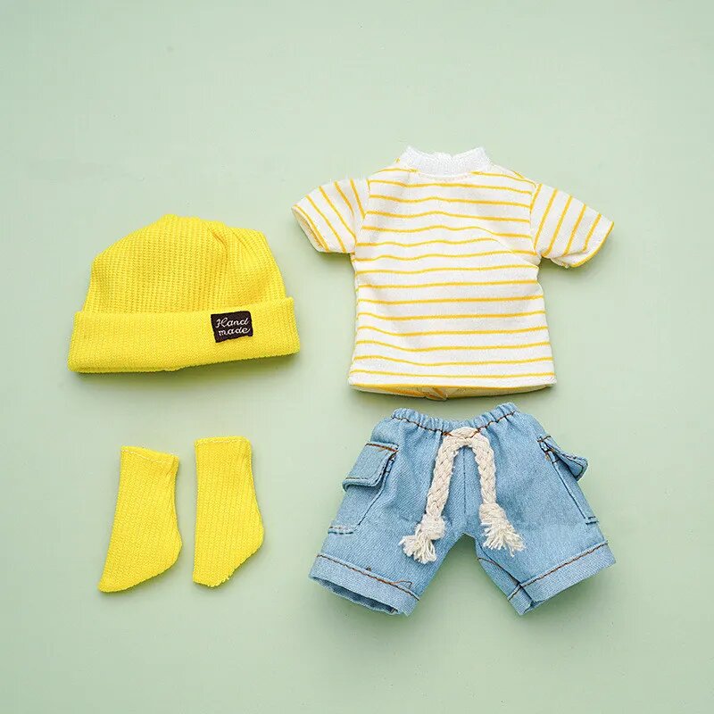 Костюм для куклы BJD 28 см Желтый, Yellow Suit