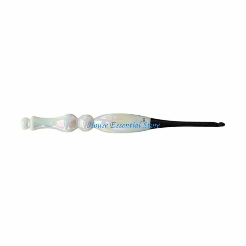Крючки для вязания P15F белые пластиковые 1 шт 4.5mm