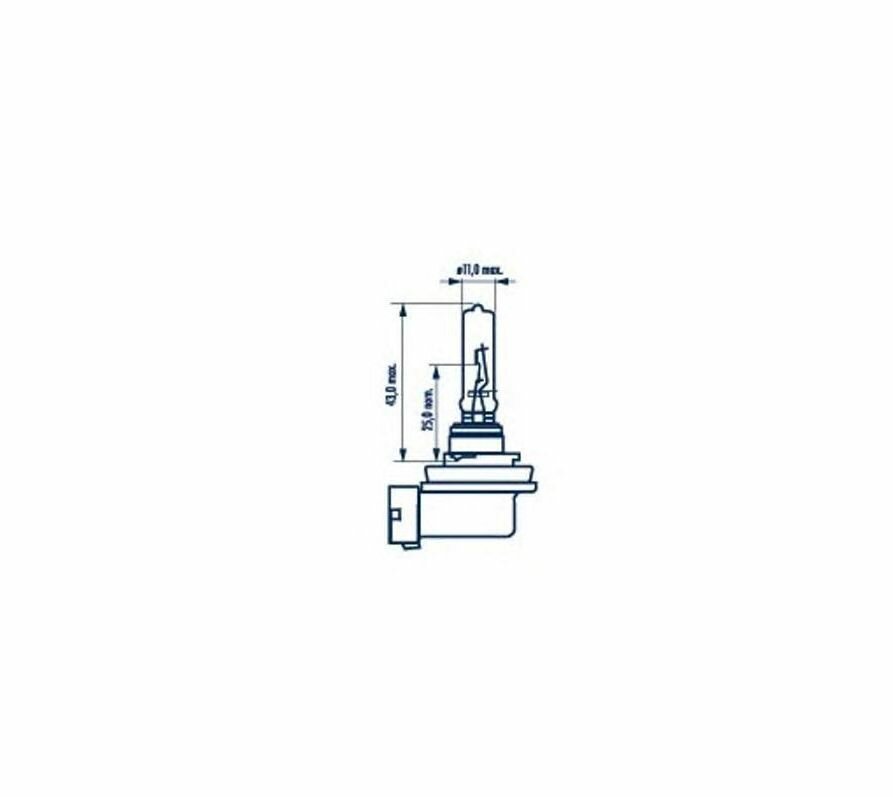 Лампа галогеновая головного света H9 PGJ19-5 Standard 12V 65W Картон 1 шт, NARVA 48077