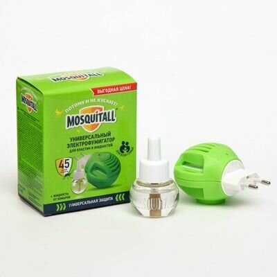 Фумигатор + жидкость 45 ночей Mosquitall Универсальная защита, 1 шт.