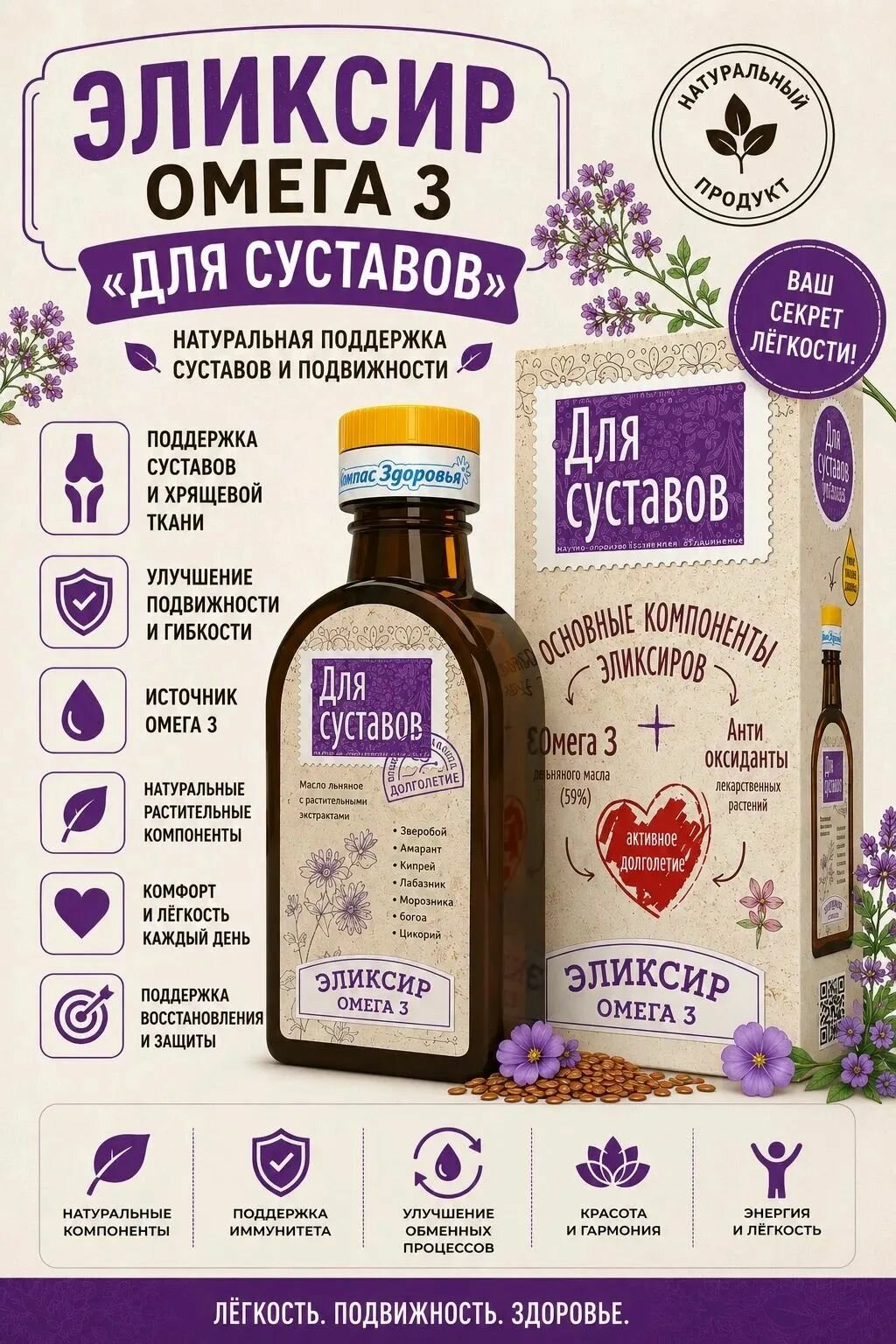 Эликсир Для суставов, 200 мл Компас Здоровья