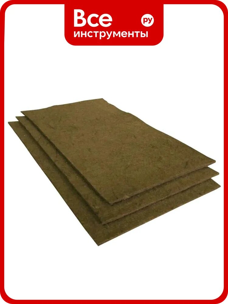 Базальтовый картон BASFIBER 1000x600x10 мм, 3 шт, 1.8 м2, огнеупорный, 700C БИМ