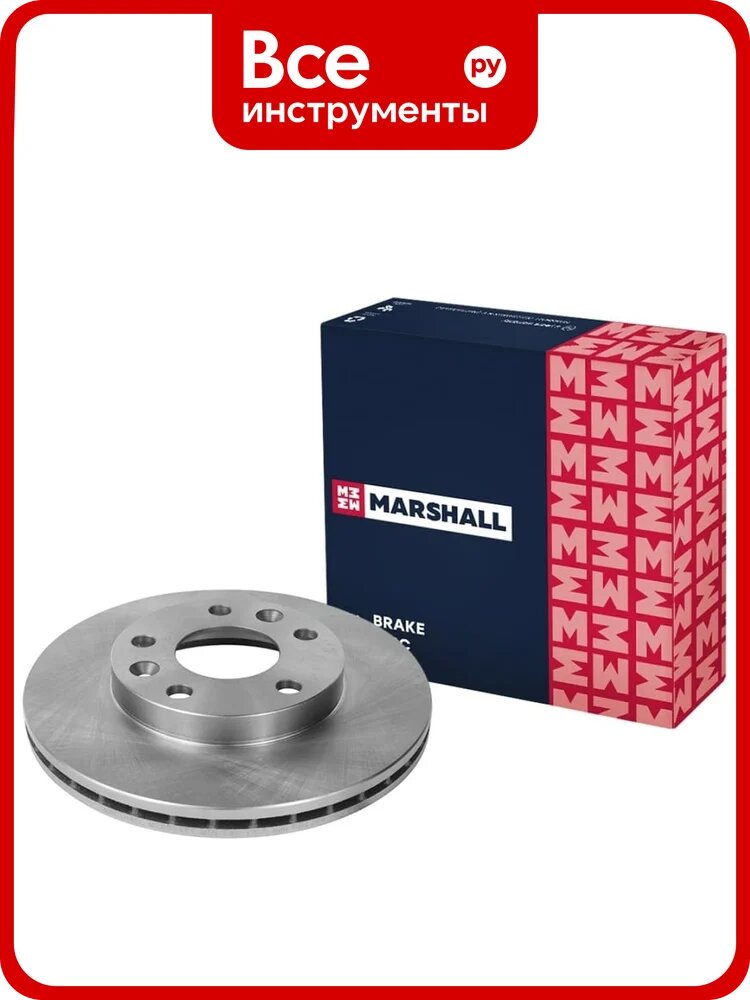 Тормозной диск передний Renault Duster 10- / Kaptur 16- / Megane IV 16-, Nissan Terrano III MARSHALL M2000481