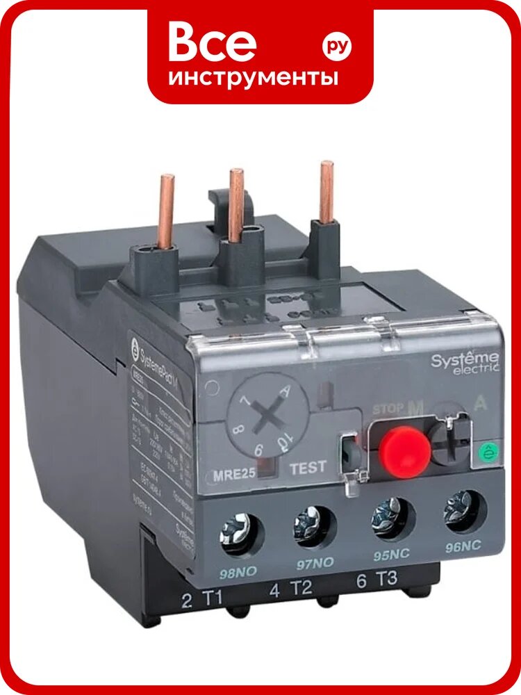 Реле перегрузки тепловое Systeme Electric MRE F25 4.0-6А класс10 SE MRE256