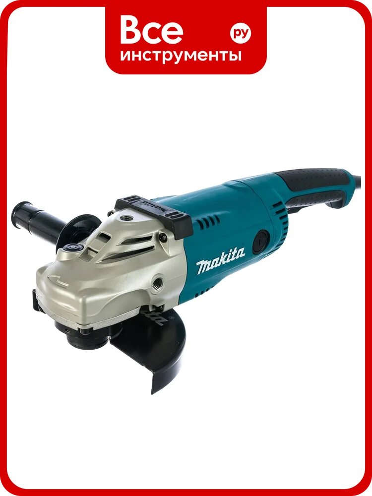 Угловая шлифмашина Makita GA 7020 SF щеточный двигатель с суперфланцем, плавный пуск и кнопка фиксации