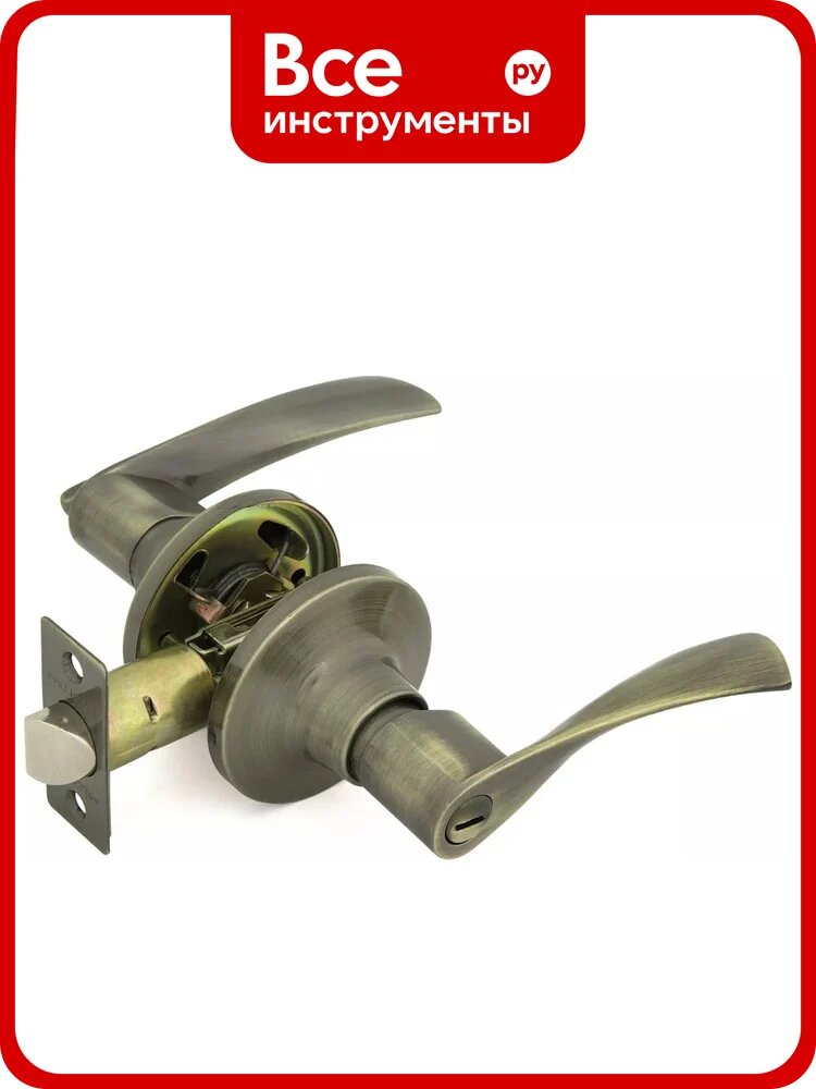Ручка защелка Palladium 3902 AB BK 00011632, нажимная форма, материал ЦАМ, гальваника, цвет античная бронза