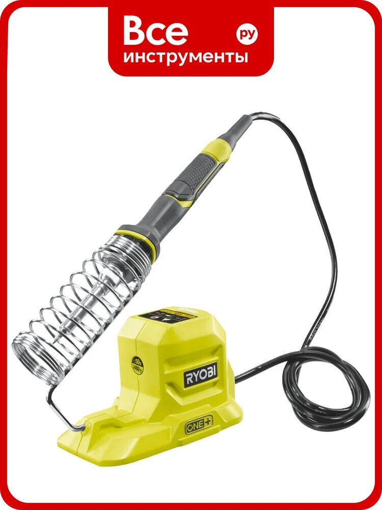 Паяльник RYOBI ONE+ R18SOI-0, для гаража, медное жало с покрытием, пластиковая рукоять, оригинальный съемный аккумулятор