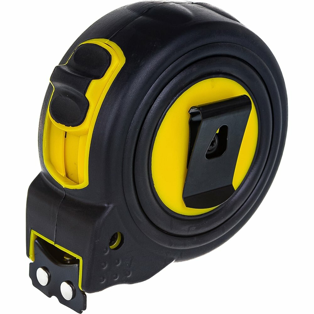 Рулетка Stayer BlackMax 10м / 25мм в ударостойком полностью обрезиненном корпусе и двумя фиксаторами 3410-10_z02 — фото 1