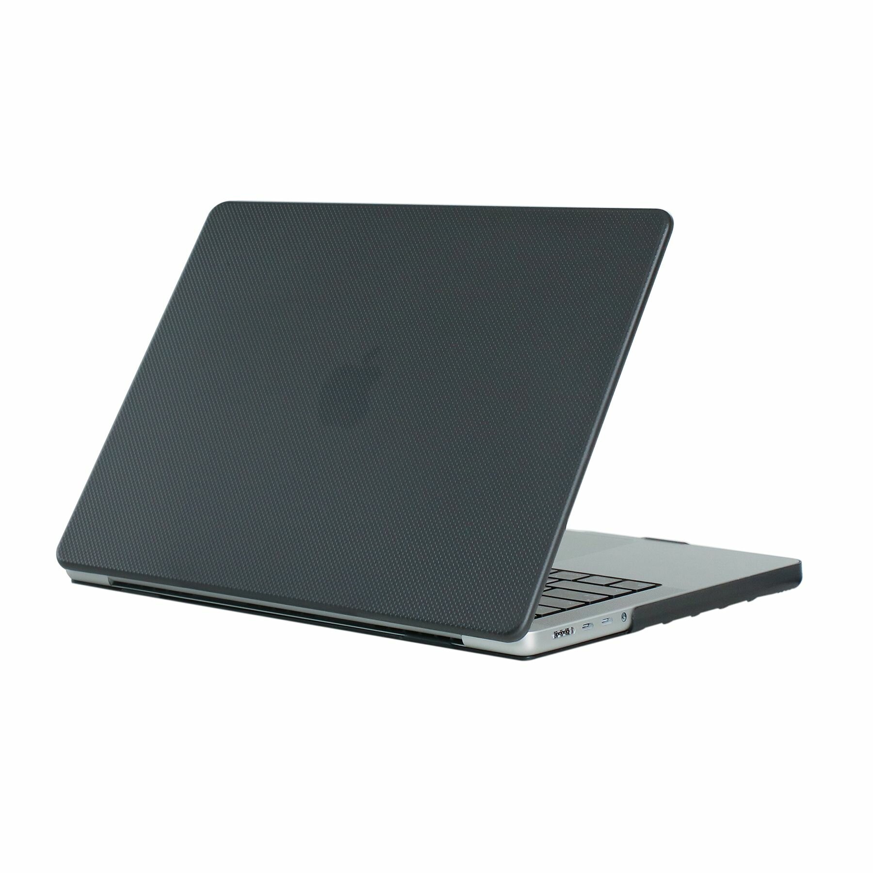 Накладка для MacBook Pro 14" (2021-2023) Dotted carbon Микки Бич пластик черный
