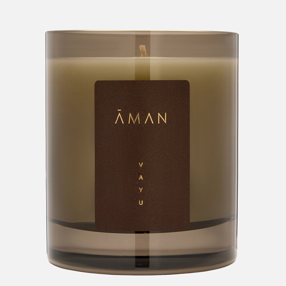 Свеча Aman Vayu 250 гр / Парфюм для дома Аман Ваю / Ветер