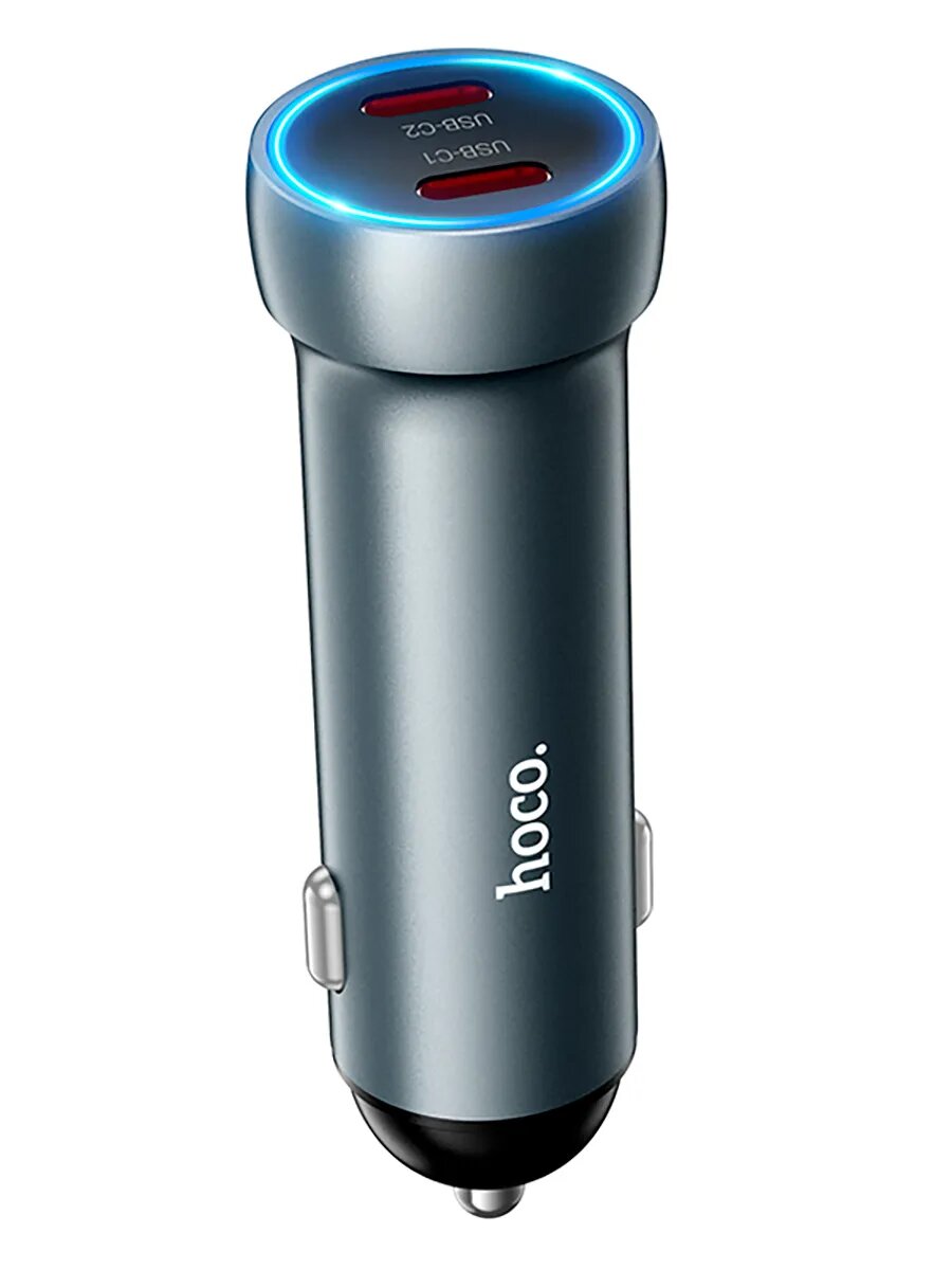 Зарядное в прикуриватель авто Z54B PD60W (2*USB-C)
