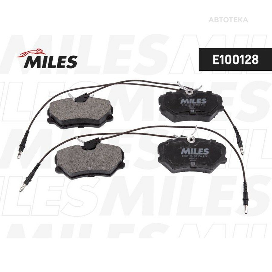 Колодки тормозные PEUGEOT 306 93-01/405 92-96/IKCO SAMAND пер. SemiMetallic MILES E100128
