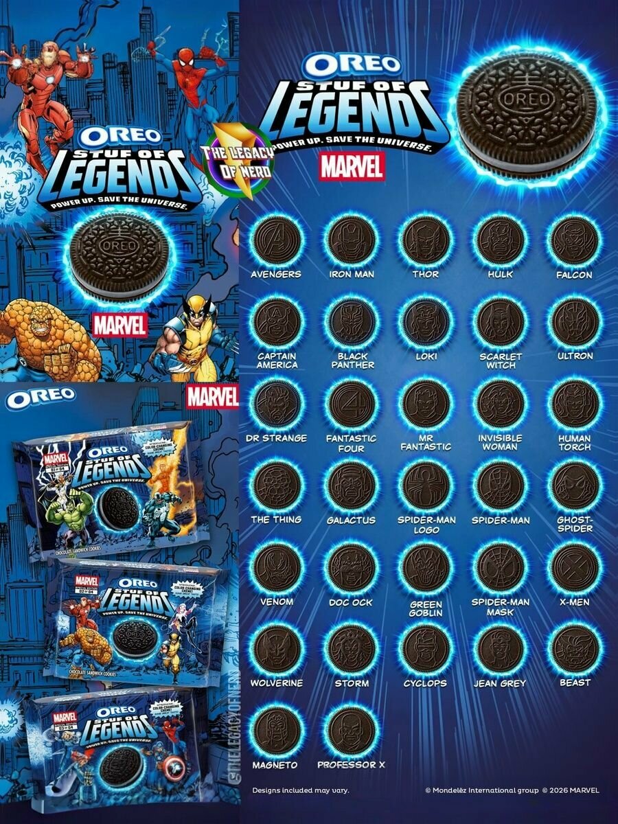 Oreo Marvel Legends Орео Марвел Легенды — фото 1