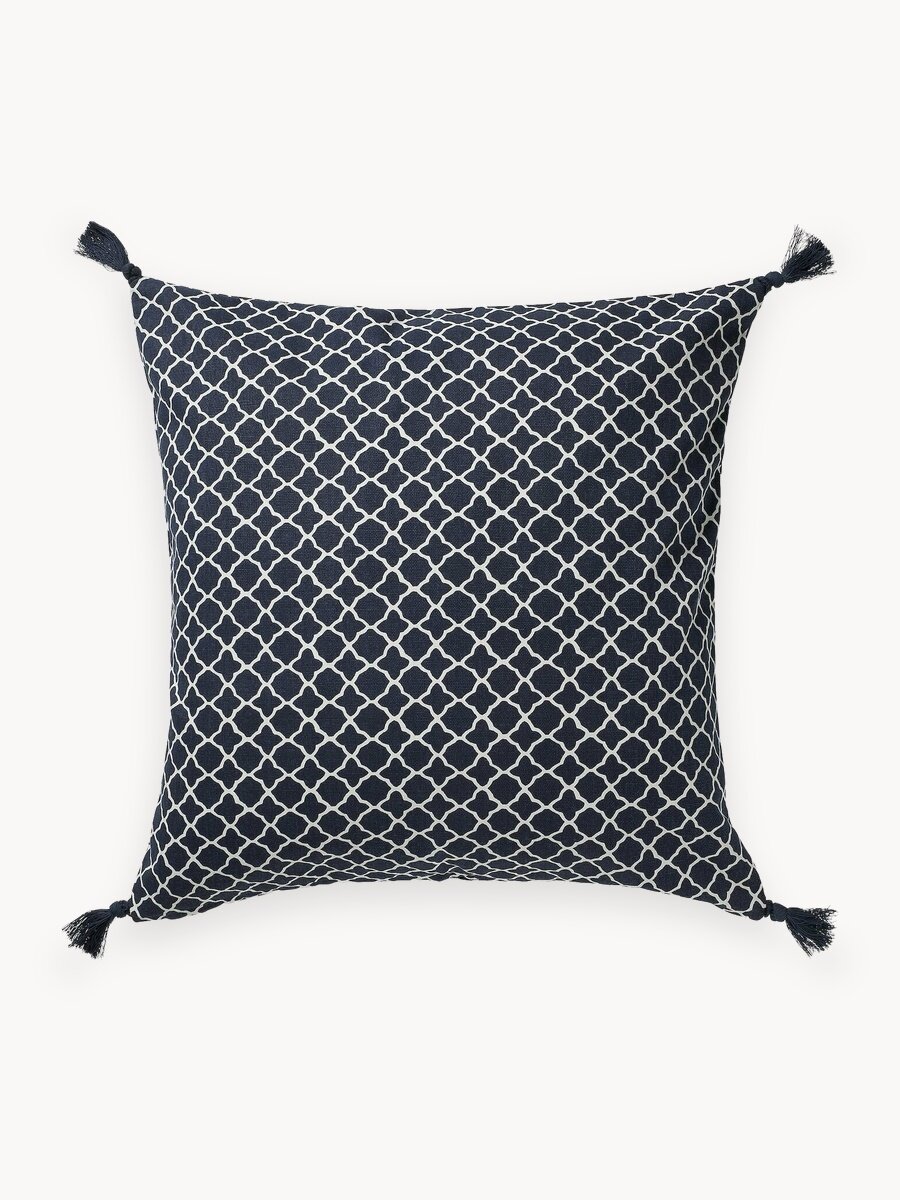 Чехол на подушку 50x50 см синий/белый IKEA CITRUSTRAD цитрустрэд