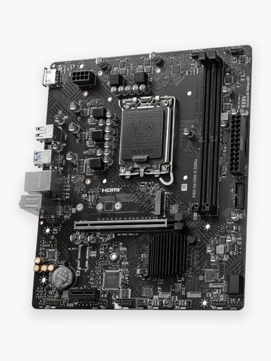Материнская плата Msi PRO H610M-S DDR4 (LGA1700, mATX), PRO H610M-S DDR4