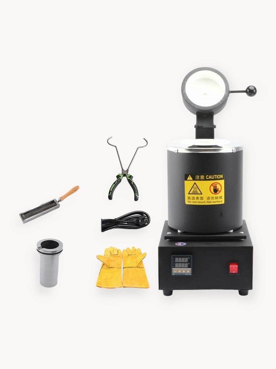 Печь для плавки металла, тигель графитовый 3 кг, используемый для плавки золота, серебра, меди и алюминия