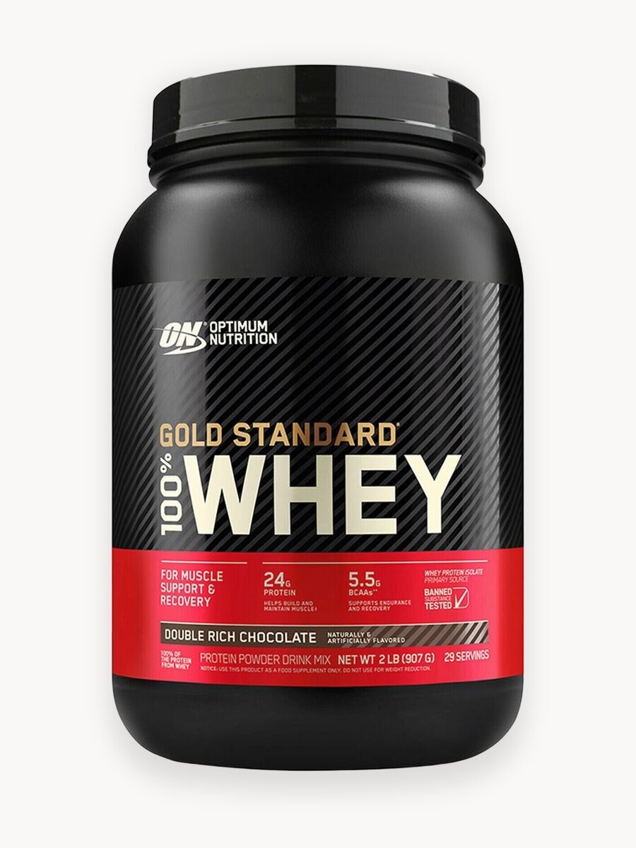 Optimum Nutrition 100% Whey Gold standard, 908 г (Банан)