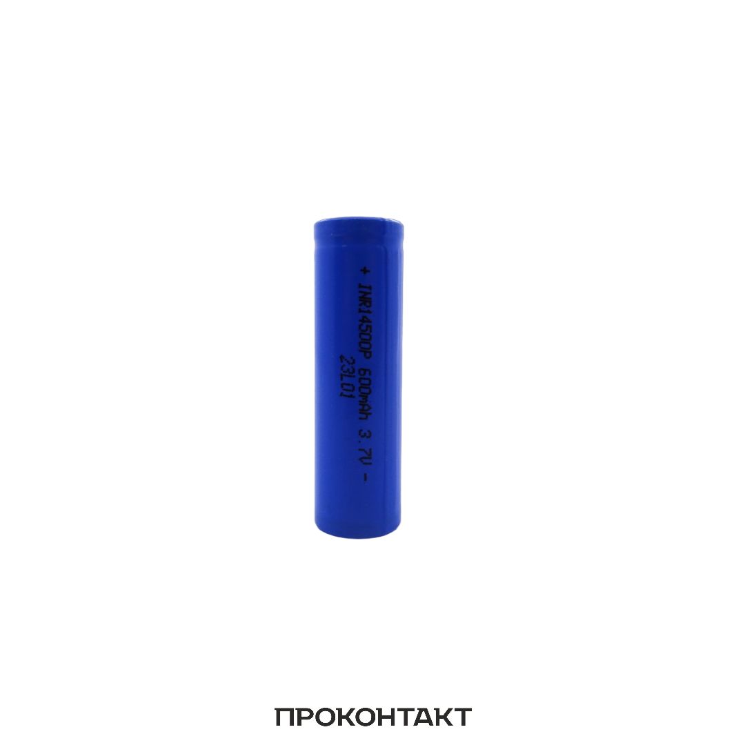Аккумулятор литий-ионный, 500mAh, 3.7V, 14x50мм, 14500