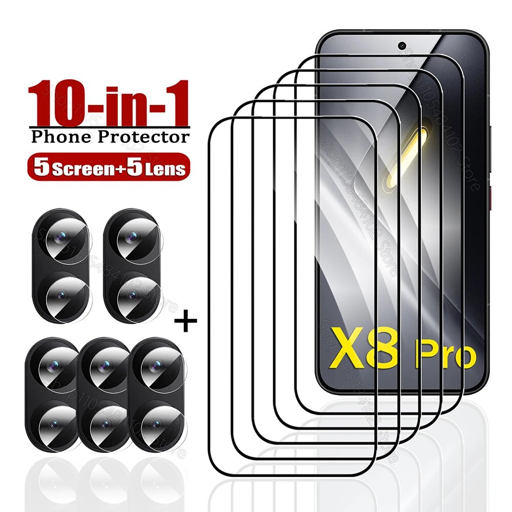 Защитная Пленка Из Закаленного Стекла 10-в-1 Для POCO X8/X7/X6/X5/X4/X3 NFC - HD-защита Poco X8 Pro