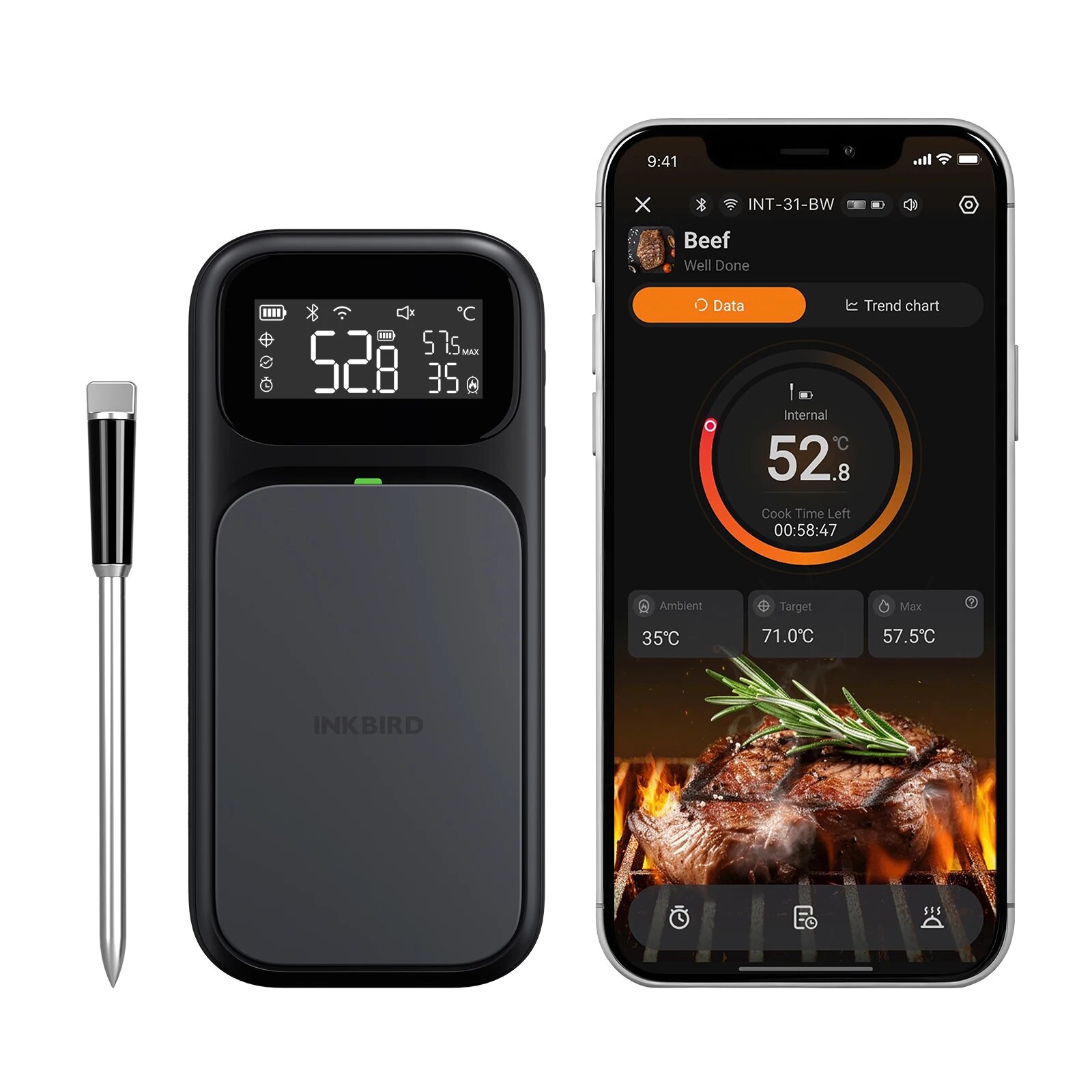 INKBIRD INT-31-BW беспроводной термометр для мяса