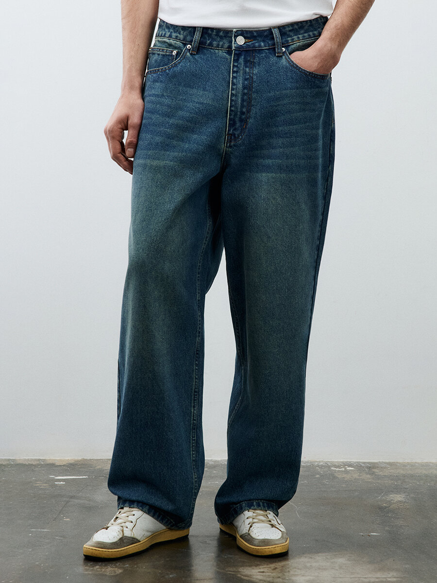 Джинсы широкие basic 