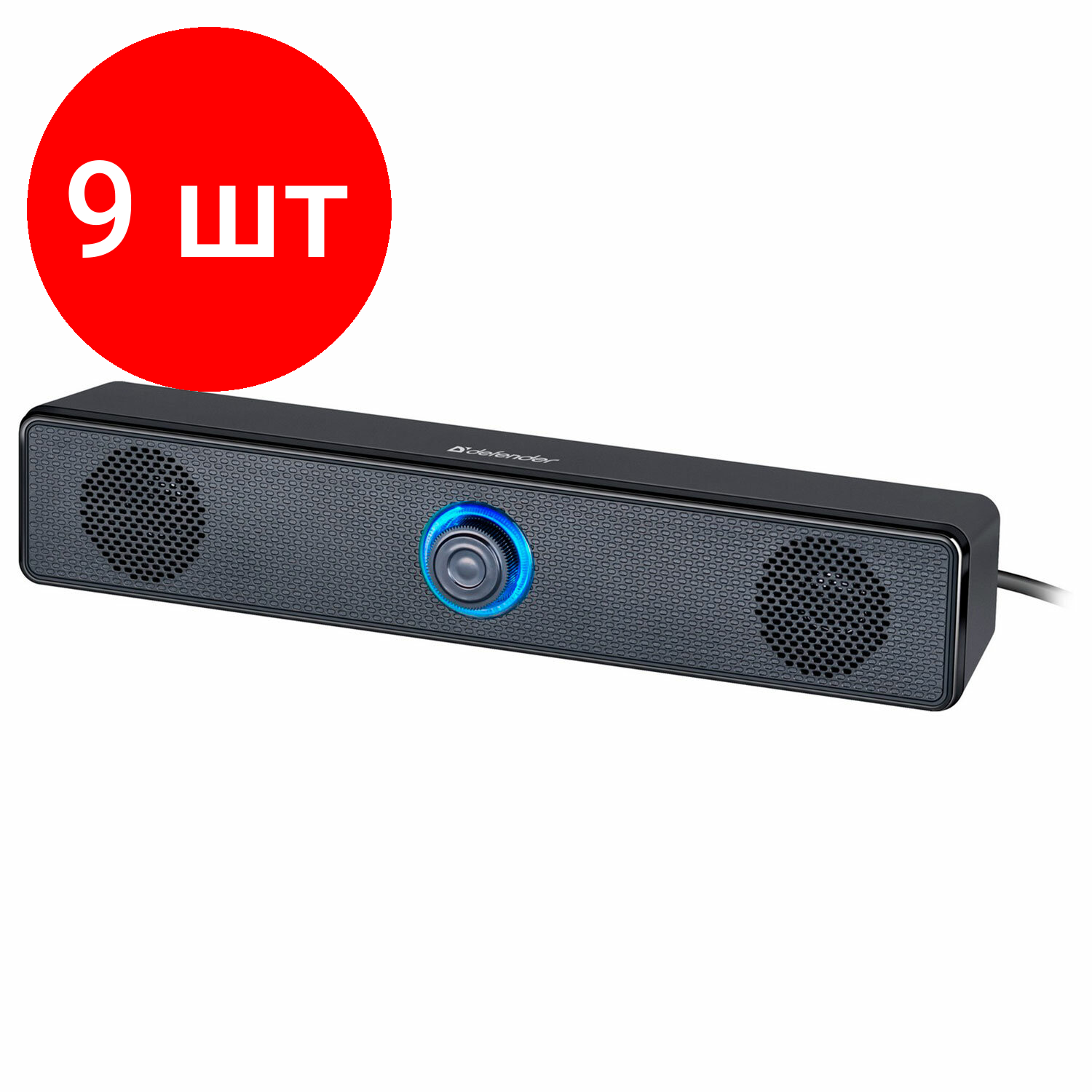 Комплект 9 шт, Саундбар DEFENDER Z2, 2.0, 6Вт, питание от USB, 65102