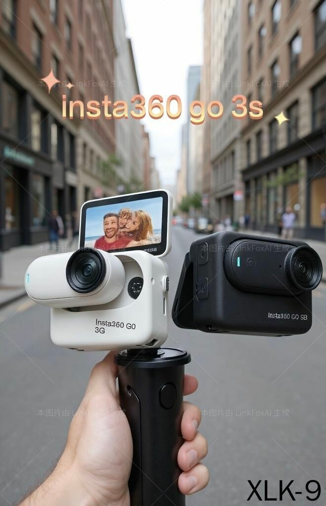 Insta360go3s128g, черная, мини-камера с разрешением 4k, используется для видеоблогов и активного отдыха