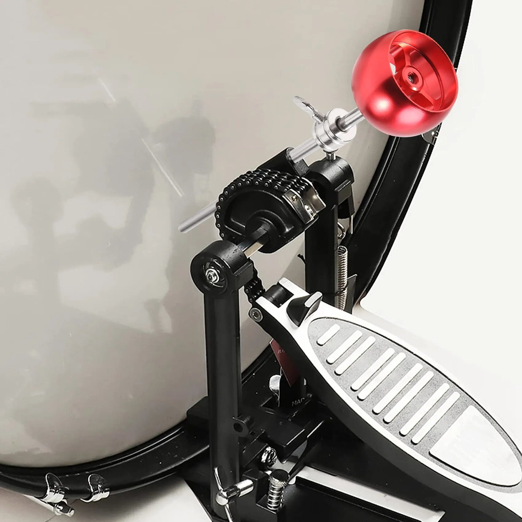 Педаль для бас-барабана из алюминиевого сплава, колотушка для ударного барабана, ножная педаль, аксессуар для ударных инструментов