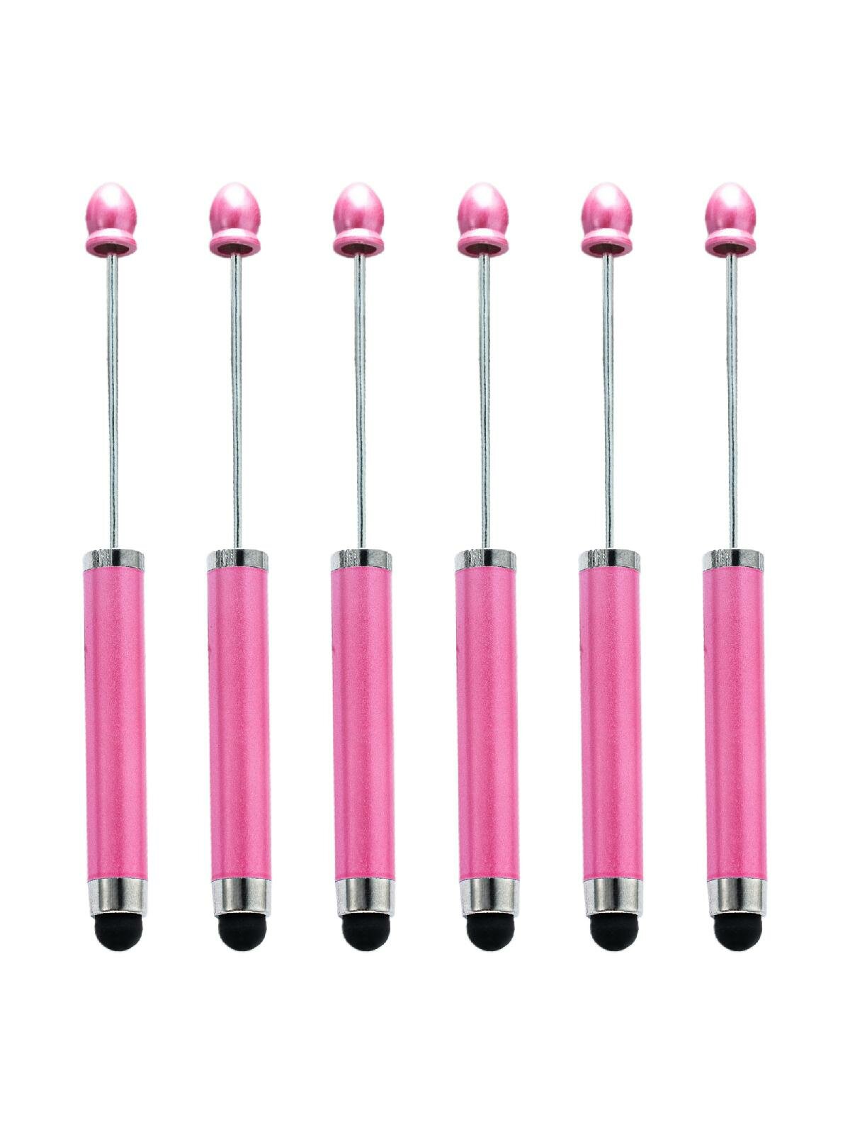 6частей 2-в-1 шариковая ручка со стилусом, чехол , Beadable шариковая ручка