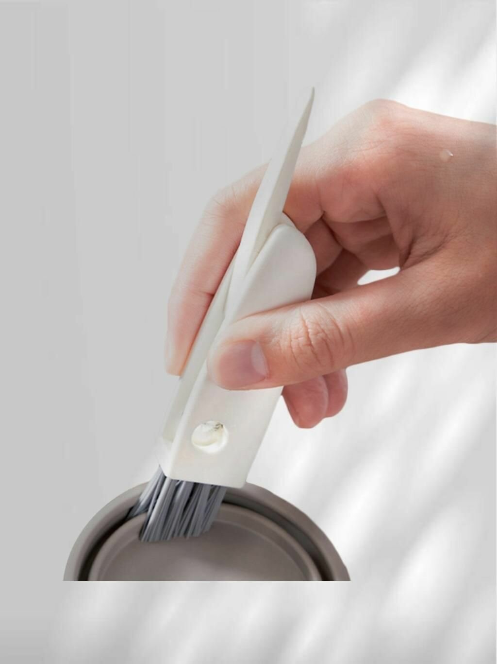 Щетка круглая 3 в 1 для мытья бутылок и трубочек