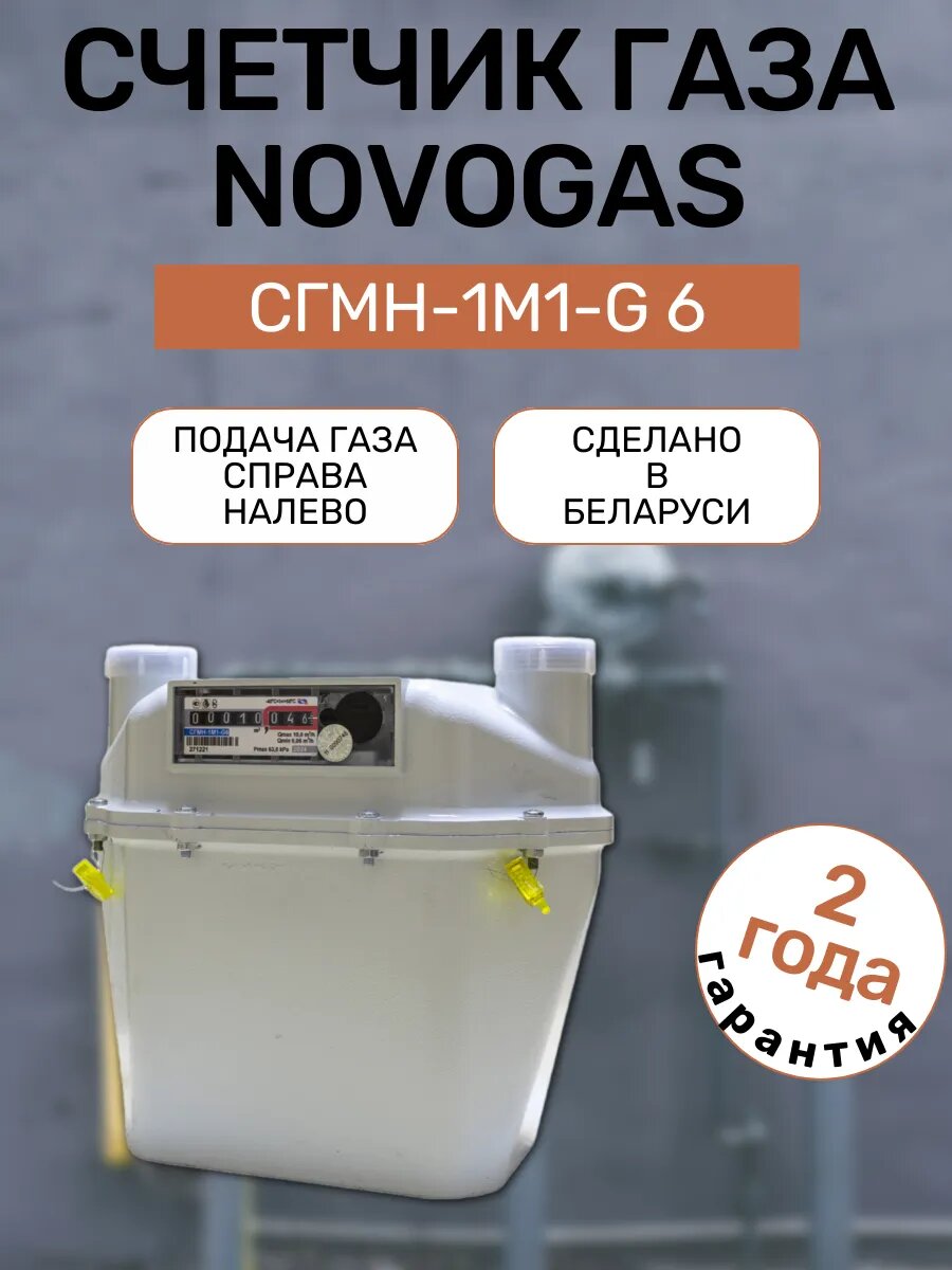 Счетчик газа СГМН-1М1-G6 200 правый 1 1/4"