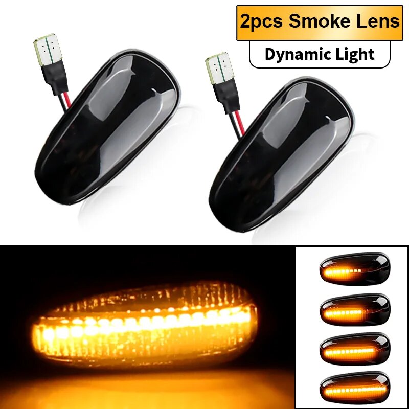 2x Smoke Lens Dynamic LED Боковые указатели поворота