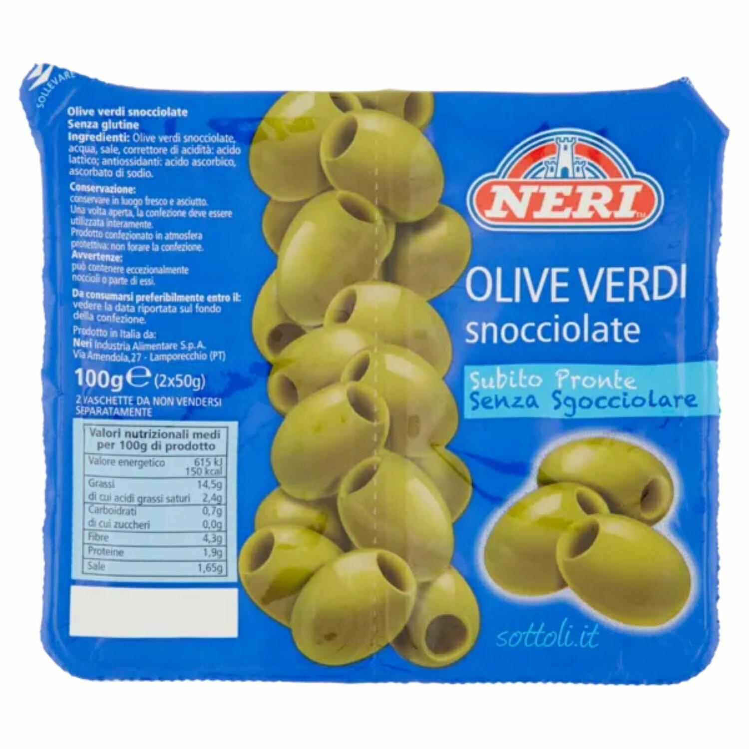 Оливки без косточек Neri 100 г