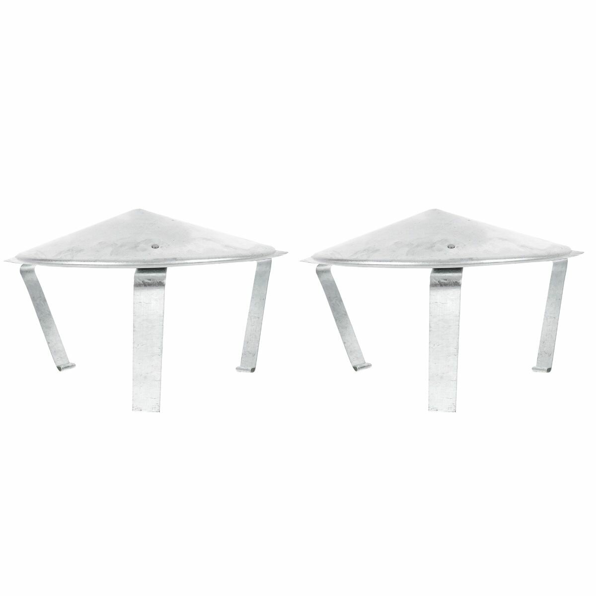 Набор крышек для дымохода из металла, защитные колпаки для дровяной печи, 2 шт