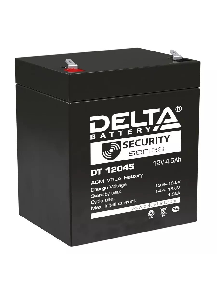 Аккумулятор DELTA DT 12045 12V 4.5Ач А 90x70x100 унив. пол.