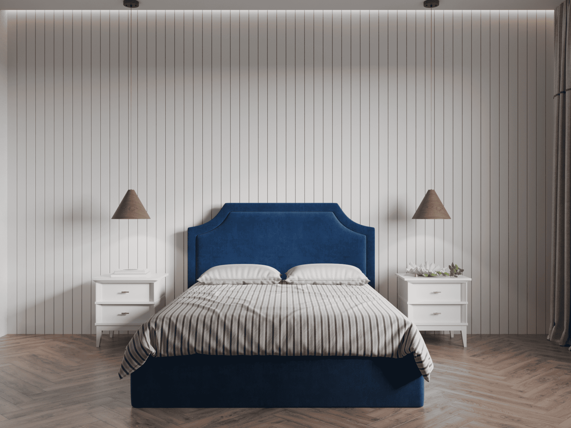 Кровать Эгида, 140 см x 190 см, с подъемным механизмом, мягкое изголовье