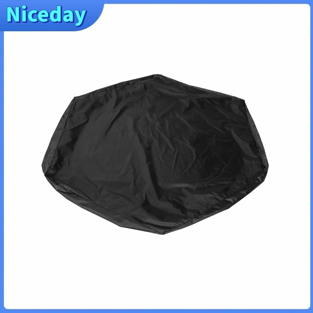Крышка для песочницы, шестигранная, водонепроницаемая, цвет черная.