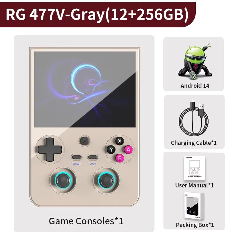 Anbernic RG477V Gray (12+256GB) — 13.5k игр