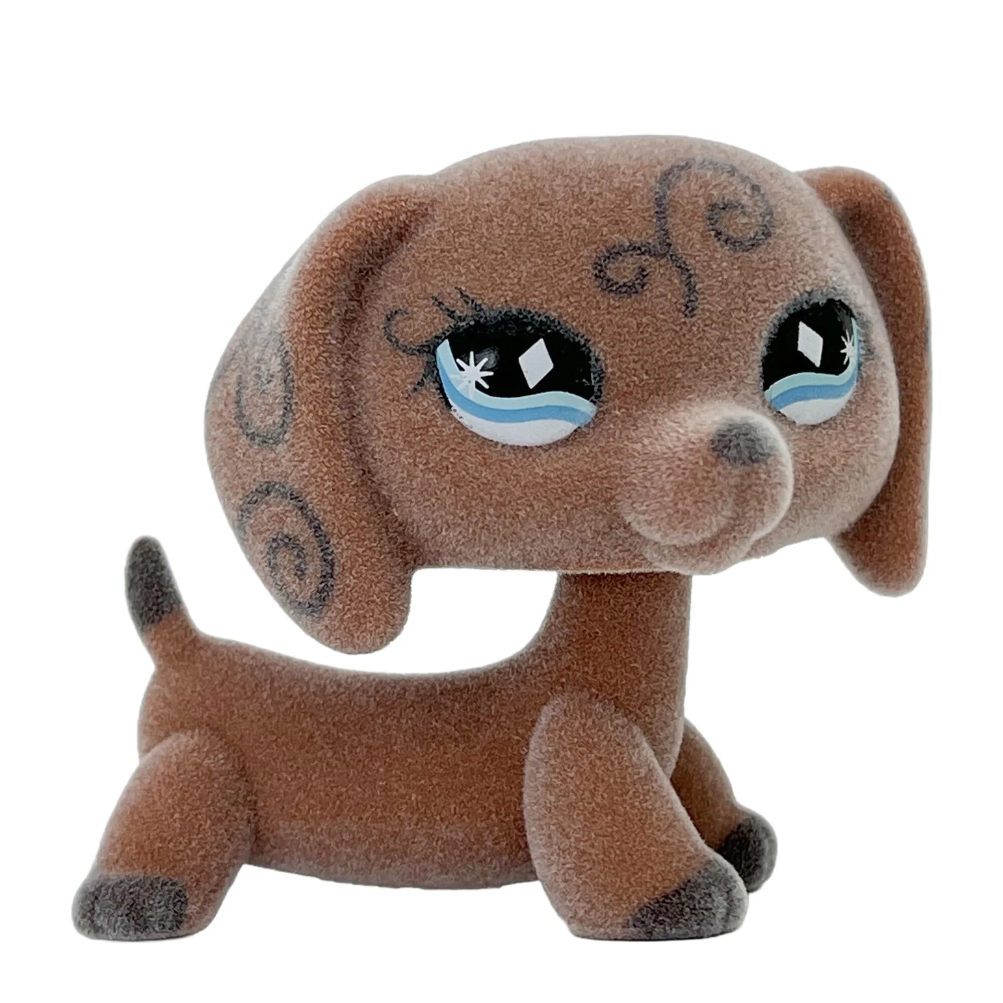 Флокированные фигурки LPS, Andralyn, 2 дюйма Коричневый, Custom Made 640