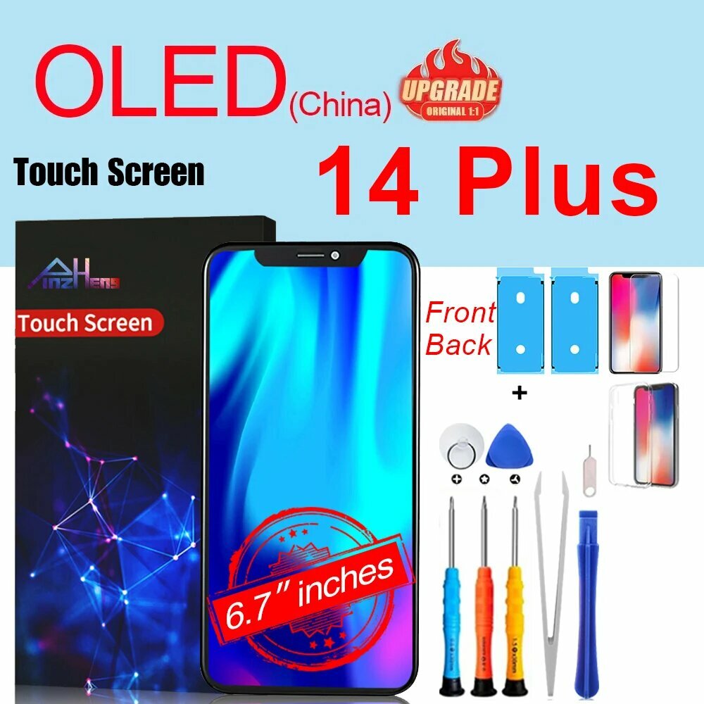 PINZHENG Высококачественный экран INCELL LCD OLED для iPhone 14 Pro 15 Plus 13 New OLED For i14Plus